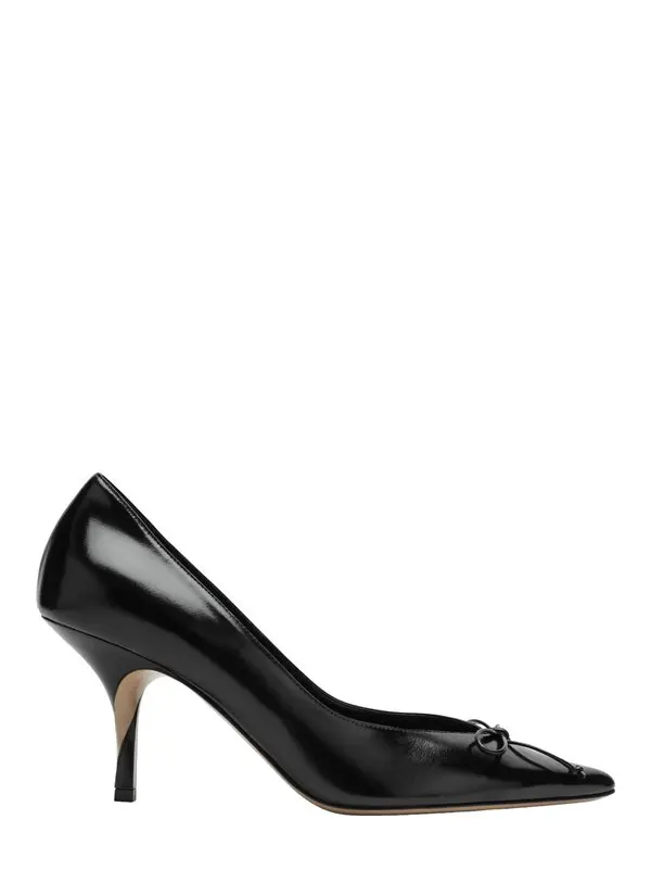 Jacquemus Tourni Pumps With Bow Detailing - Black
