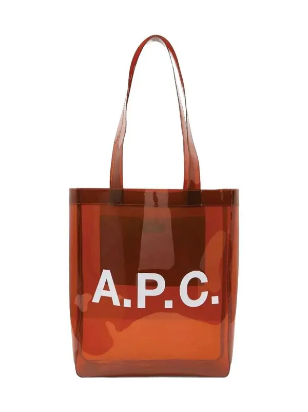 A.p.c. Lou Transparent Tote Bag - Brown