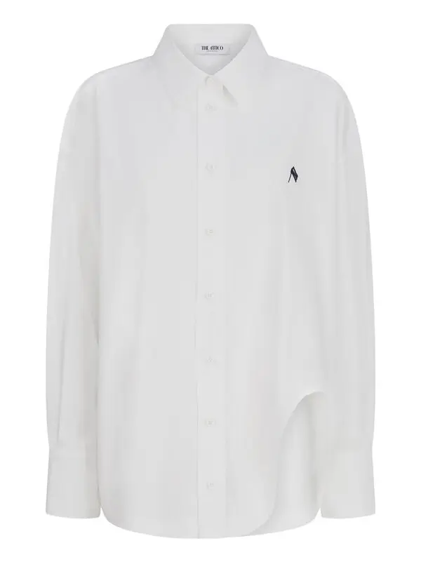 Attico Oversized Cotton Shirt - White