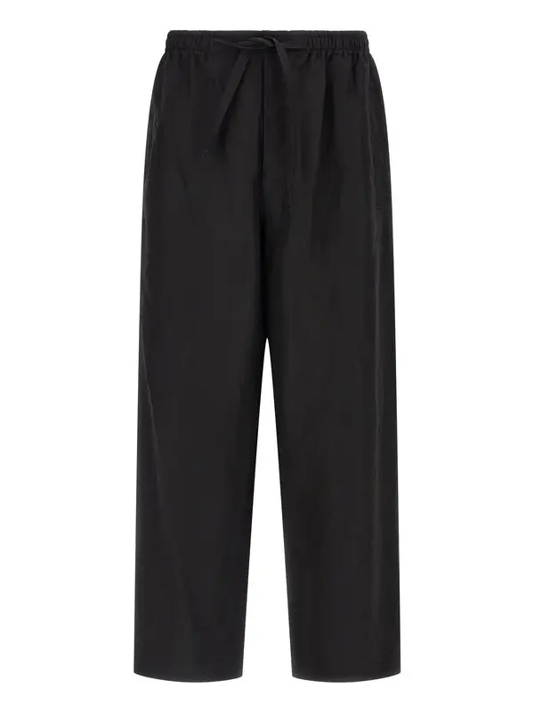 LEMAIRE Linen Viscose Blend Pyjama Pants - Black