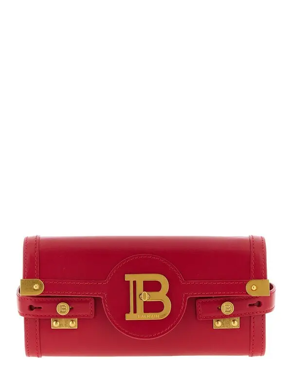 Balmain B-buzz 23 Clutch With Chain Strap - Pink