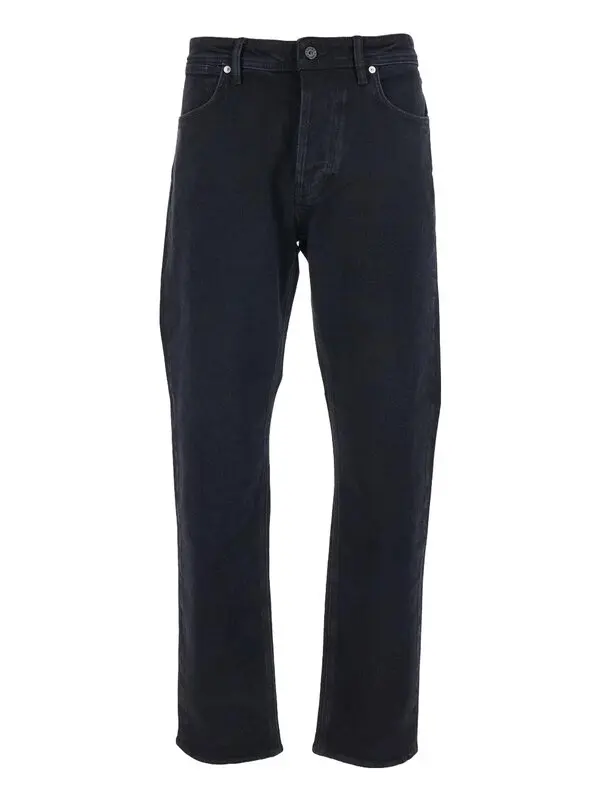 Stone Island Stretch Denim Jeans With Back Logo Patch - Black