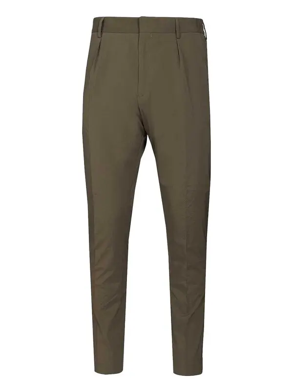 Paul Smith Recycled Nylon Slim Leg Trousers - Green