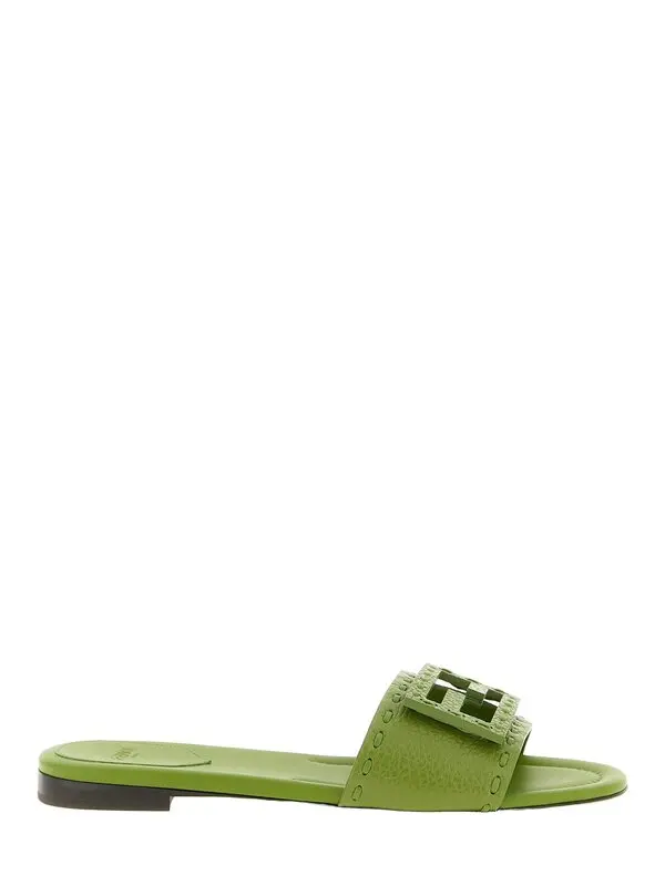 Fendi Baguette Slides - Green