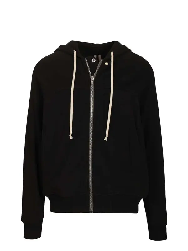 Rick Owens Full Zip Hoodie - Black