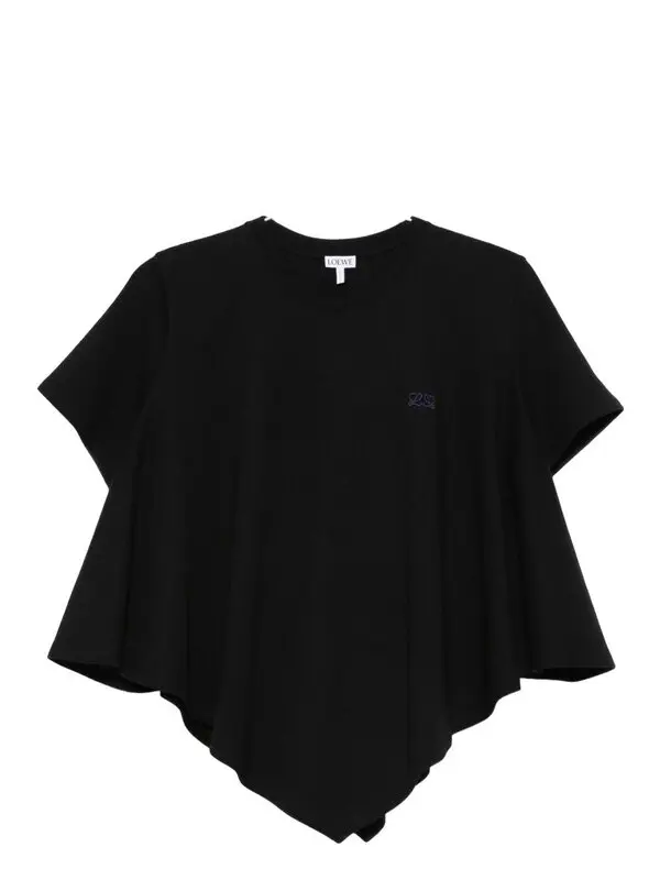 Loewe Logo Asymmetrical Hem T-shirt - Multicolor