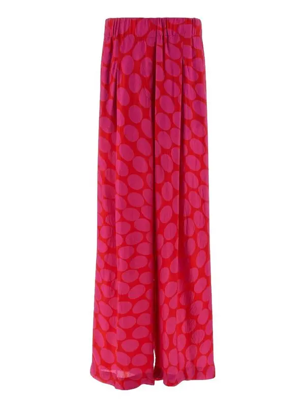 Dries Van Noten Polka Dot Flared-leg Trousers - Multicolor