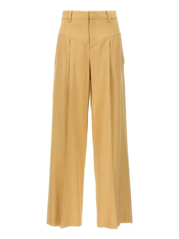 Isabel Marant Étoile Staya Viscose Blend Hemp Pants - Cream