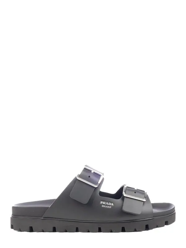 Prada Buckled Mules - Multicolor
