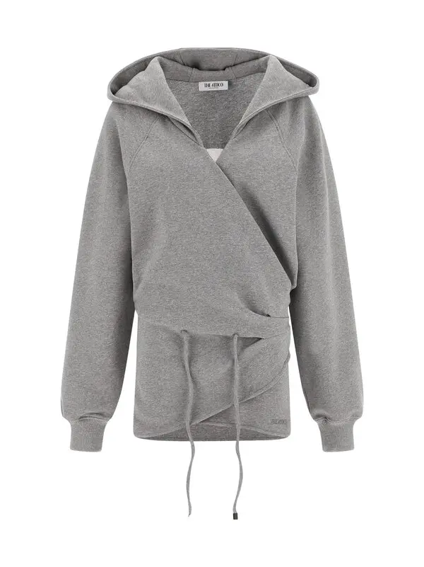 Attico Hooded Dress - Gray