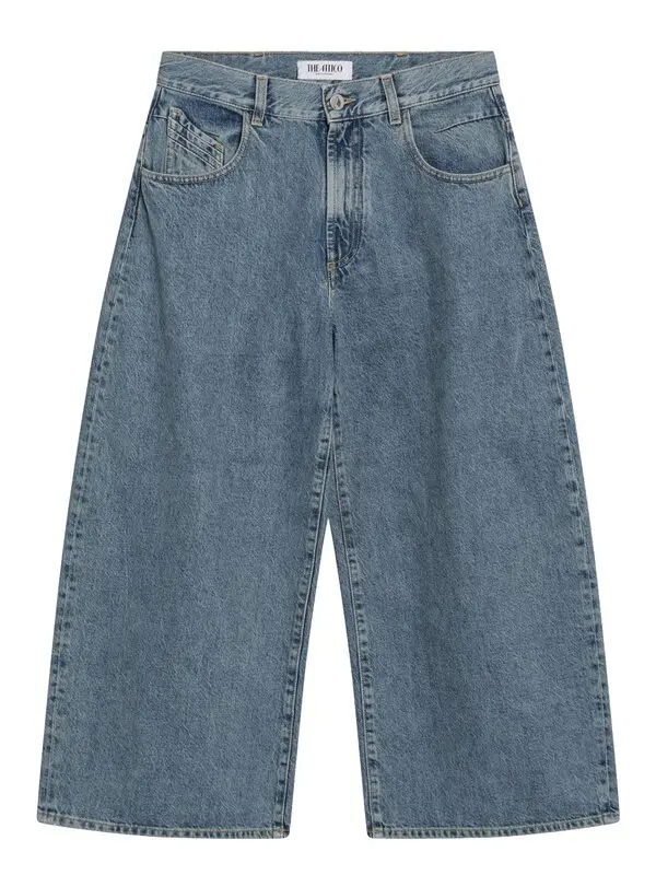 Attico Light Cropped Jeans - Blue