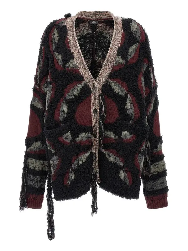Etro Fringed Oversized Cardigan - Multicolor