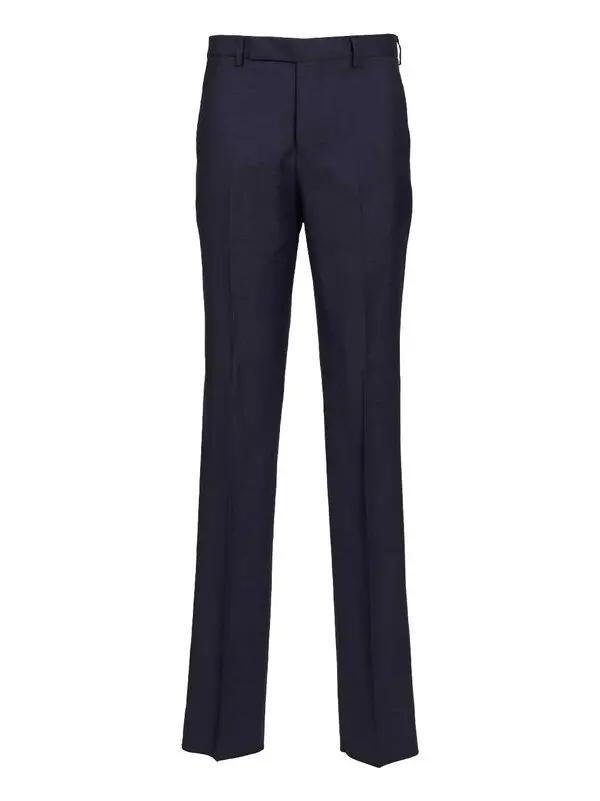 Paul Smith Slim Fit Wool Trousers - Blue