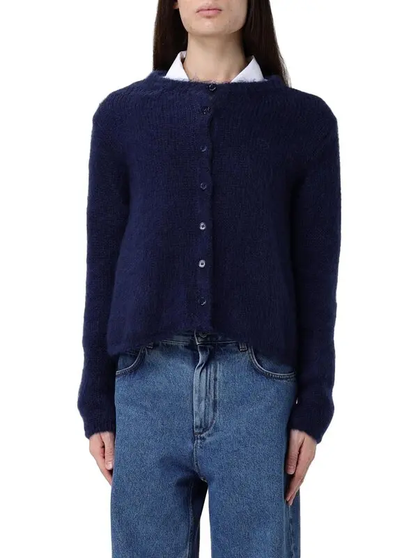 Loewe Mohair Blend Button-up Cardigan - Blue