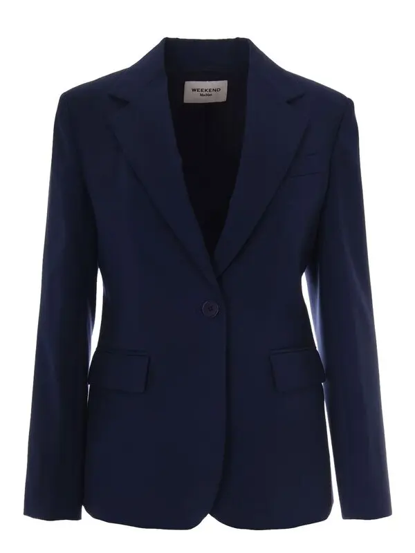Max Mara Quilted Hooded Down Jacket - Blue