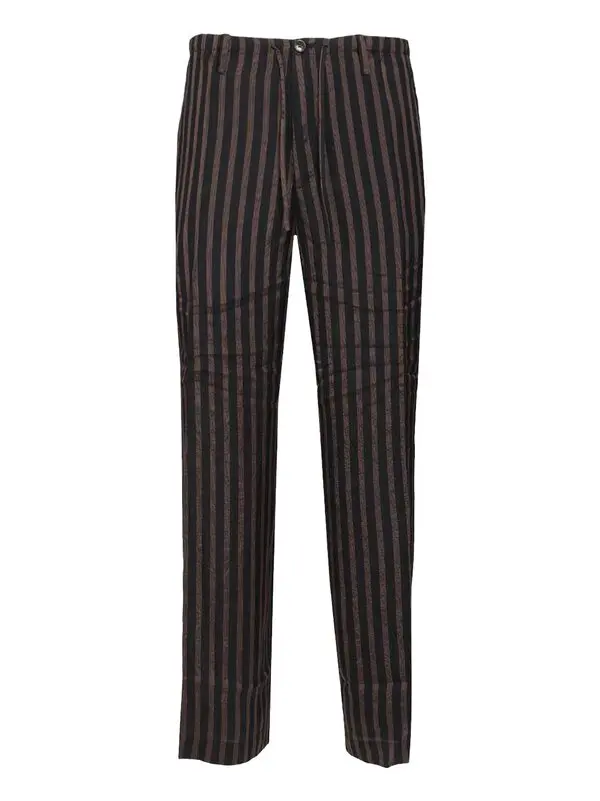 Dries Van Noten Tailored Striped Trousers - Blue