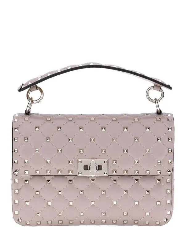 Valentino Garavani Medium Rockstud Spike Shoulder Bag - Pink