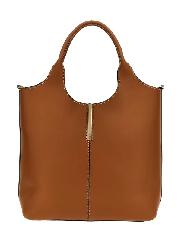 TOD'S Small 'ebr' Shopping Bag - Brown