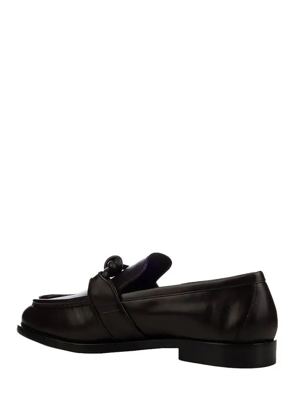 Bottega Veneta Leather Loafers With Knot Detail - Multicolor