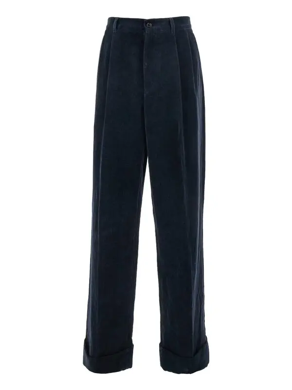 Valentino Garavani Linen And Cotton Blend Relaxed Fit Pants - Multicolor