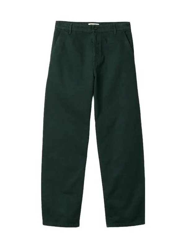 Miu Miu Cotton Straight Trousers - Green