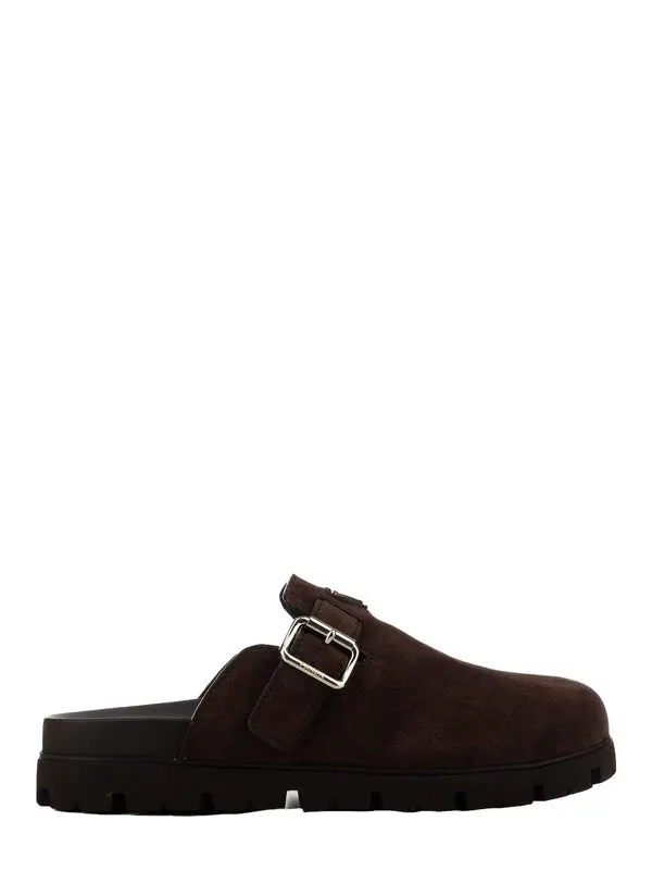 Prada Buckled Slip-on Slippers - Multicolor