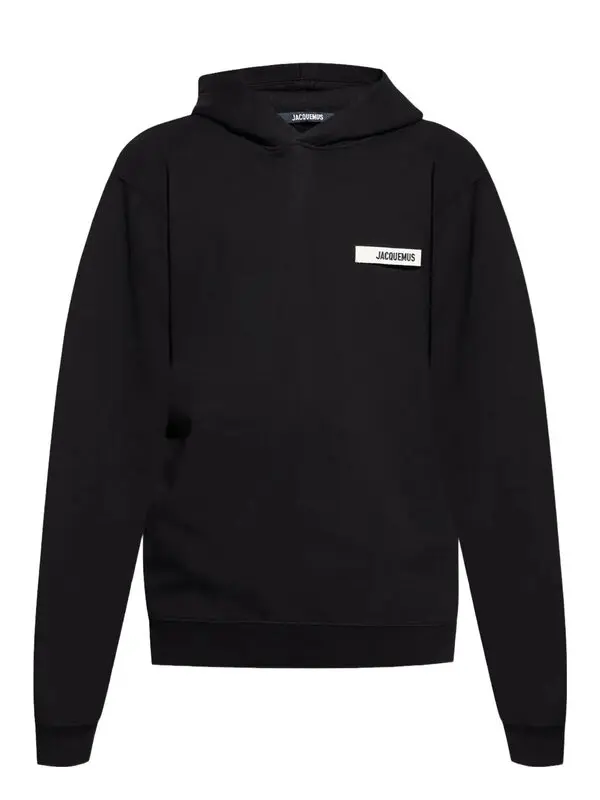 Jacquemus Le Hoodie Gros Grain - Black