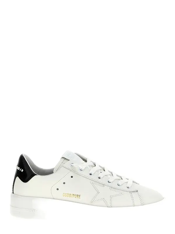 GOLDEN GOOSE Pure Star Leather Sneakers - Black