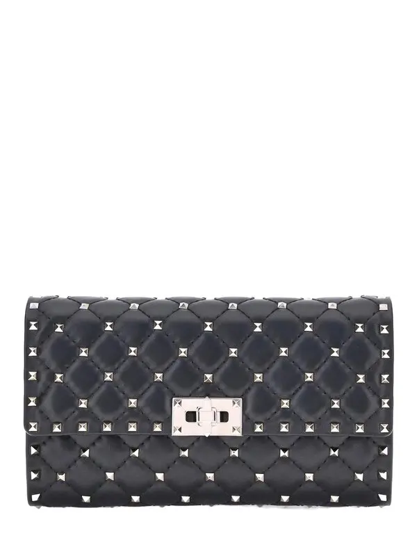 Valentino Garavani Rockstud Spike Shoulder Bag - Black