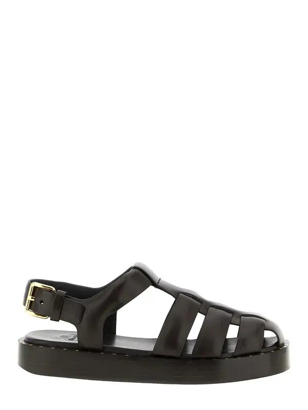 Church's Reika Leather Gladiator Sandals With Stud Detailing - Brown