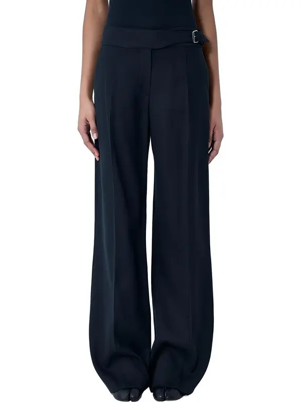Sportmax Wide-leg Tailored Trousers - Black