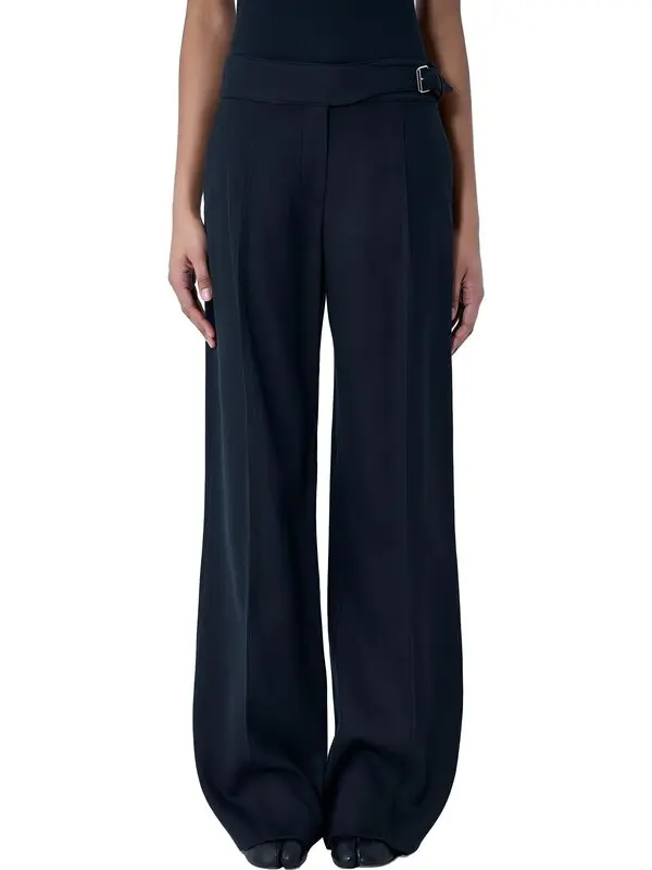 Sportmax Wide-leg Tailored Trousers - Black