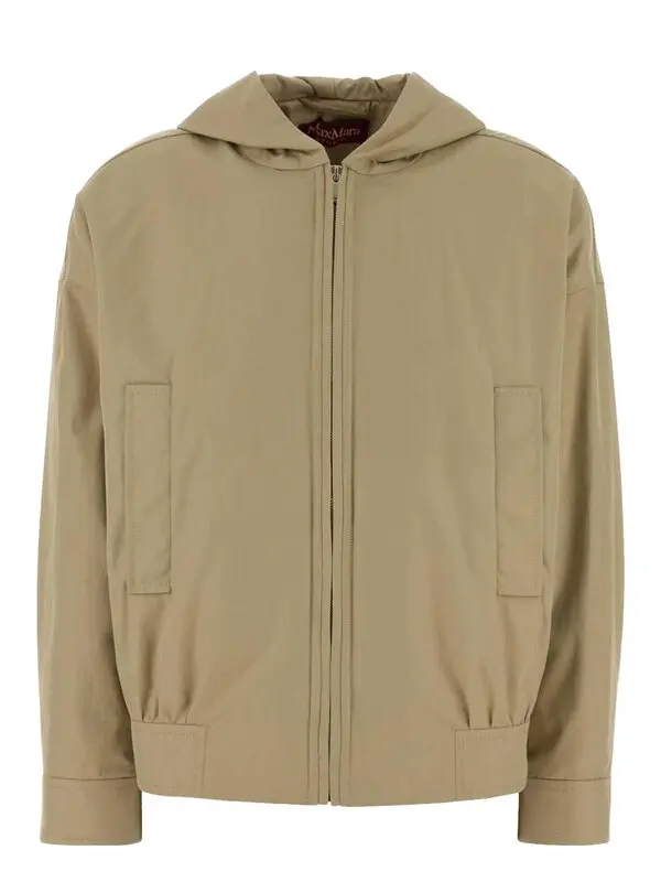 Max Mara Zip-up Hooded Jacket - Blue