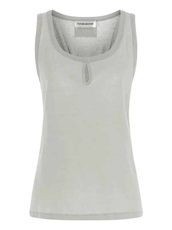 Victoria Beckham Split Tank Top - Gray