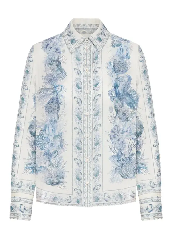 Zimmermann Wanderlust Cotton Shirt - Blue