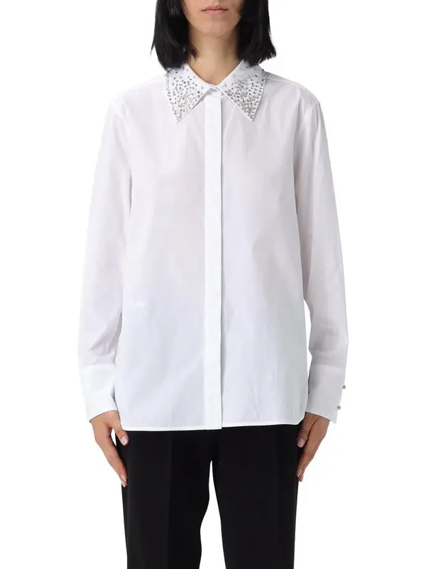 Max Mara Embellished Collar Shirt - White