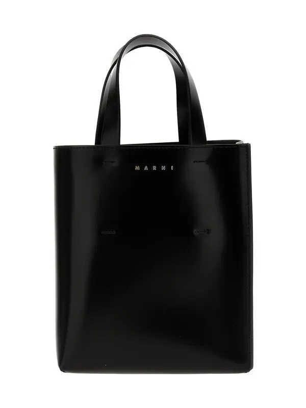Marni Museo' Mini Leather Handbag - Black