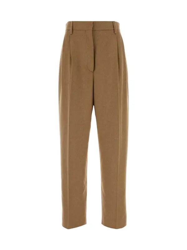 Prada Camel Wool Trousers - Brown
