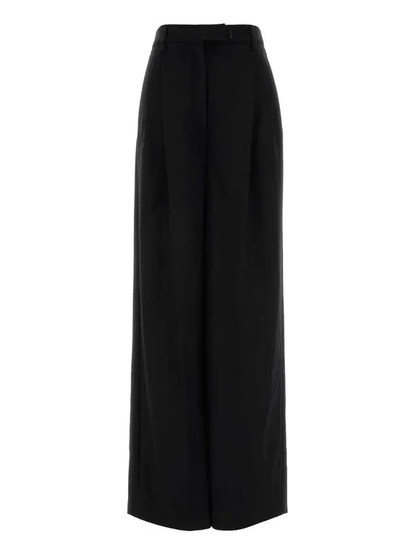Prada Spring/summer 2026 Cashmere Wide Leg Pants - Black
