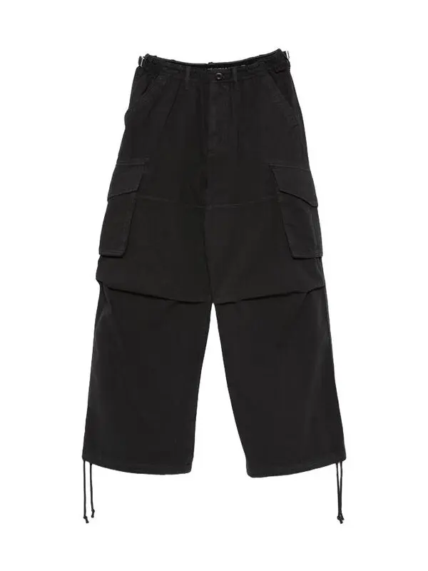 Alexander Wang Cargo Drawstring Hem Trousers - Black