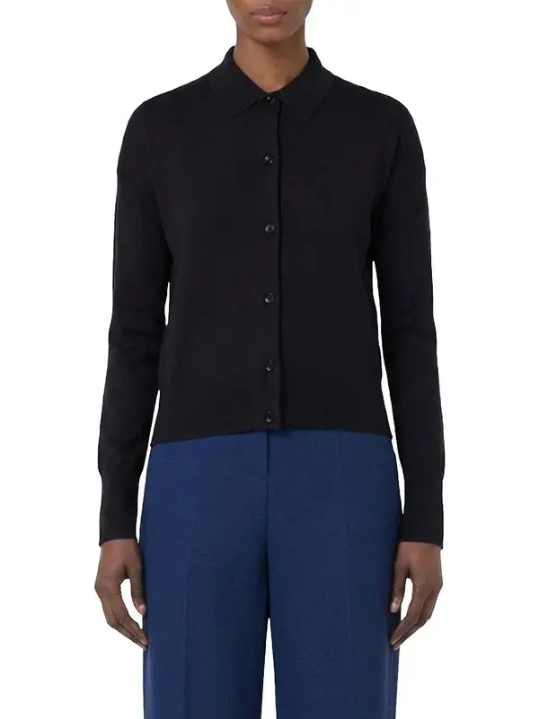 Max Mara Button-up Sweater - Black
