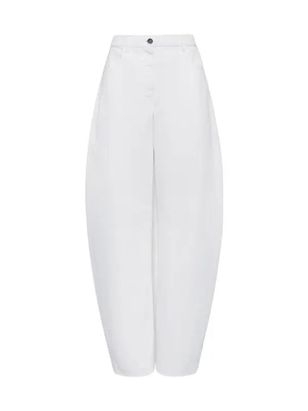 Alaïa Curved Denim Trousers - Multicolor