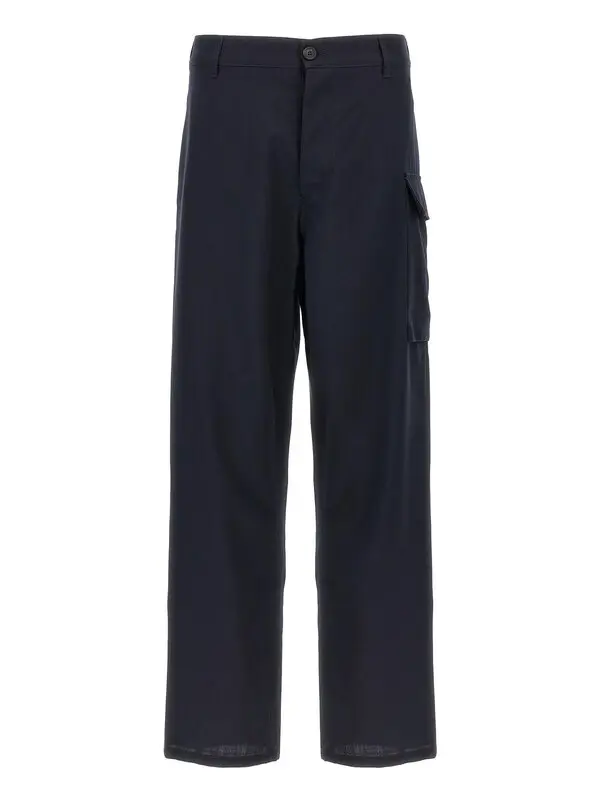 Marni Virgin Wool Cargo Pants - Blue