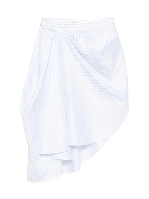 JW Anderson Asymmetric Draped Skirt - White