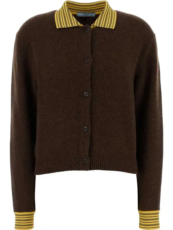 Prada Cashmere Blend Sweater - Brown