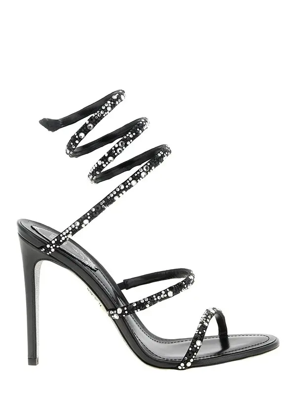 Rene Caovilla Cleo' Embellished Leather Sandals - Multicolor