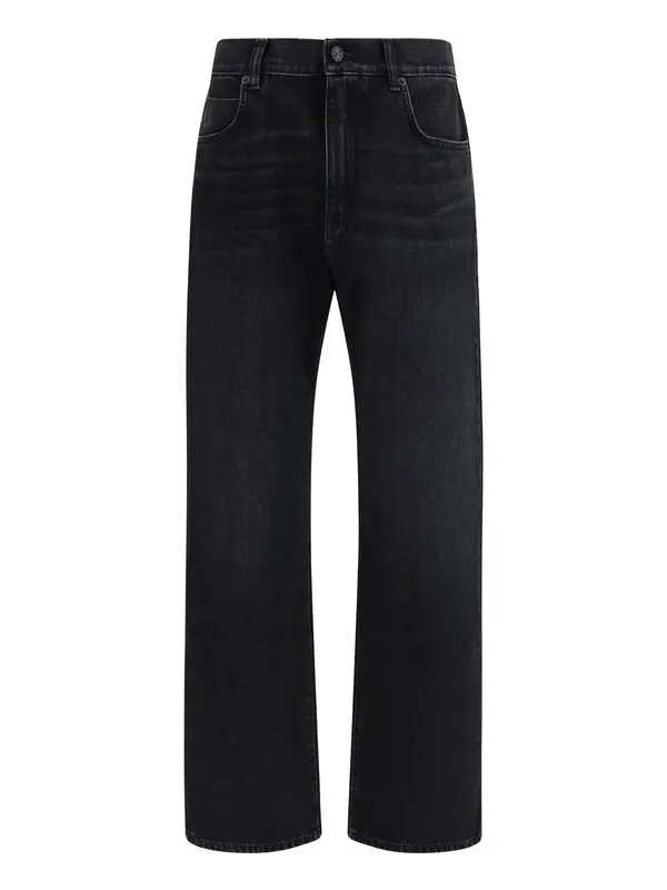 Balmain Loose-fit Denim Jeans - Black