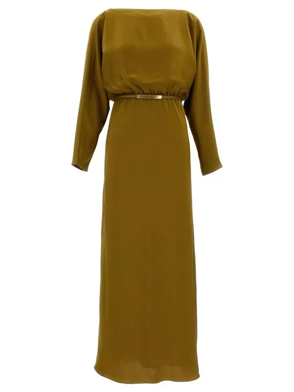 Max Mara Long Sleeve Dress - Brown
