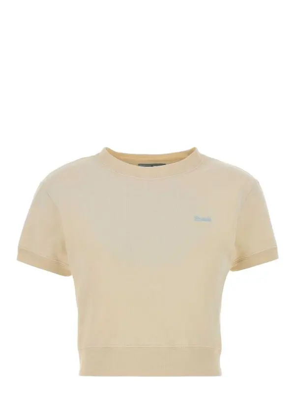 Prada Short Sleeve Crewneck T-shirt - Yellow