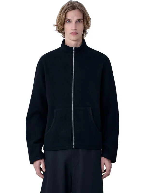 RIER Riere Wool Zip-up Jacket - Black